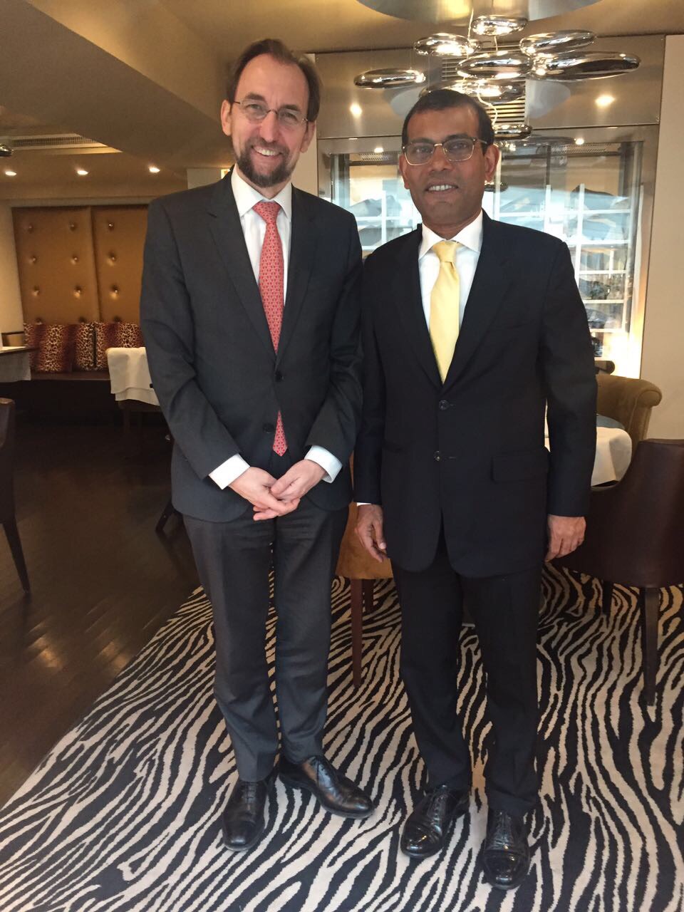 އދ. ގެ ހައިކޮމިޝަނަރ ފޯ ހިއުމަން ރައިޓްސްއާއި ރައީސް މުޙައްމަދު ނަޝީދު ...